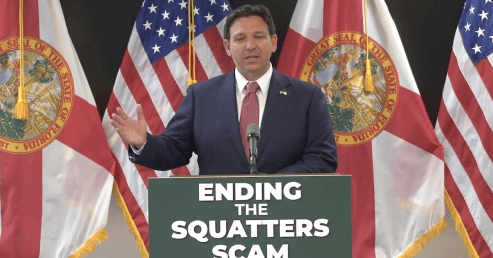 DeSantis protects Floridians: "Ending the Squatters Scam" and "Homeless ...