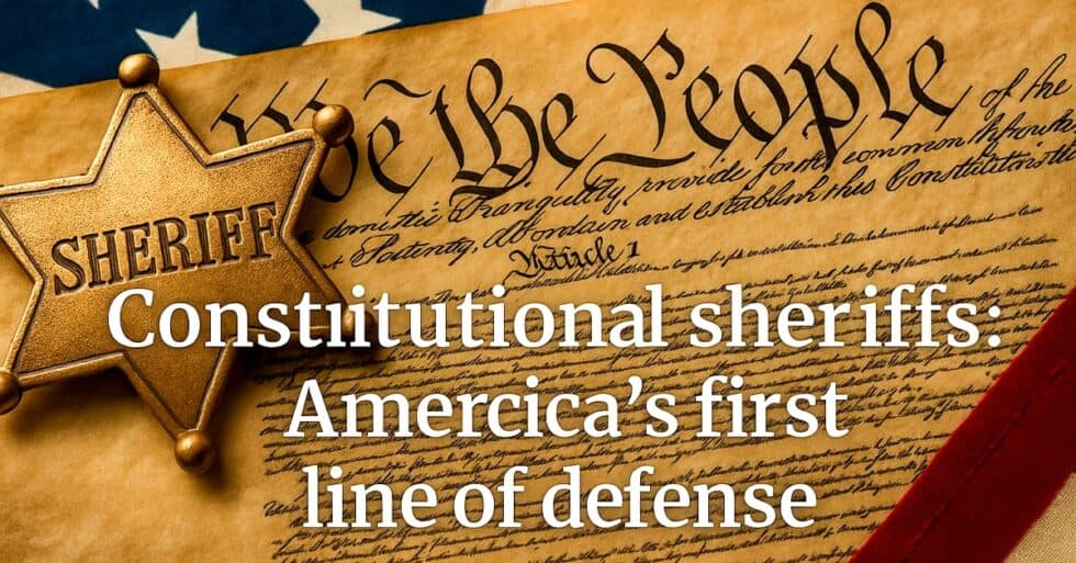 Constitutional sheriffs: America's first line of defense - America Out ...